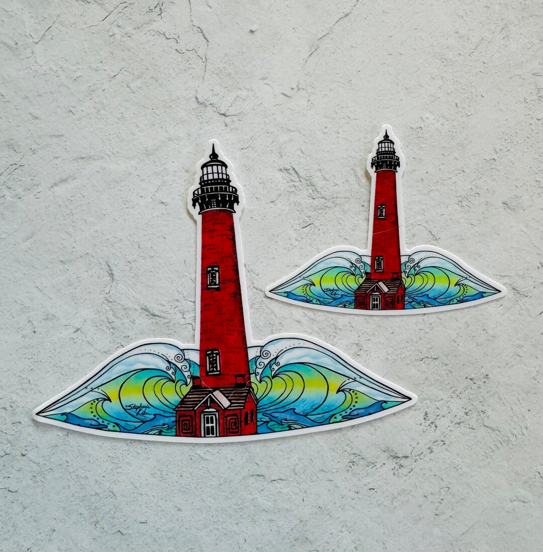 Corolla Lighthouse Cutout Sticker, Currituck Lighthouse, Decal for Cars ...