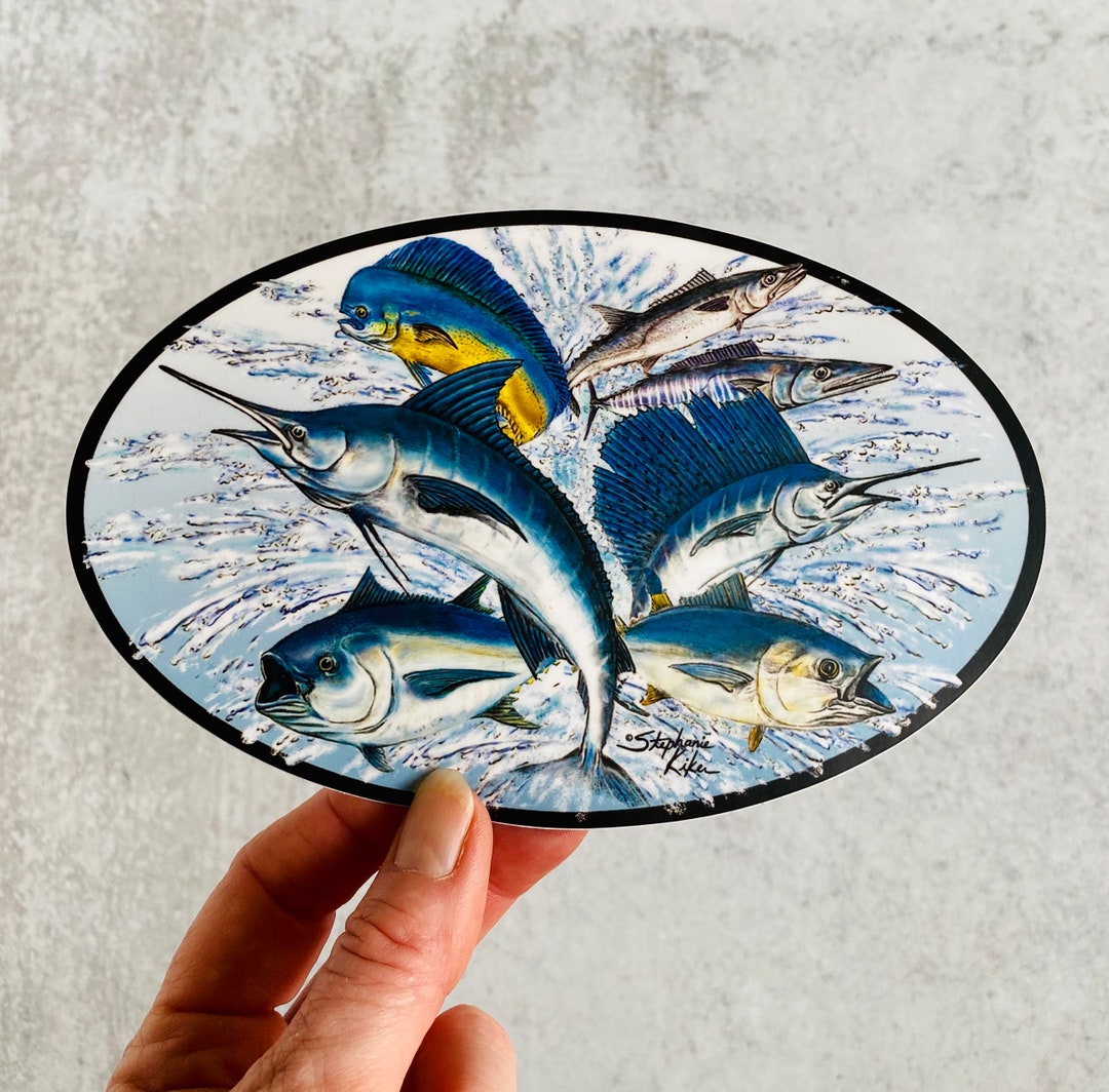 Sportfish Sticker, Decal for Cars, Water Bottles, Skateboards ...