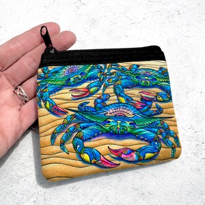 Blue Crabs, Coin Purse, Change Purse, Coin Bag - Etsy
