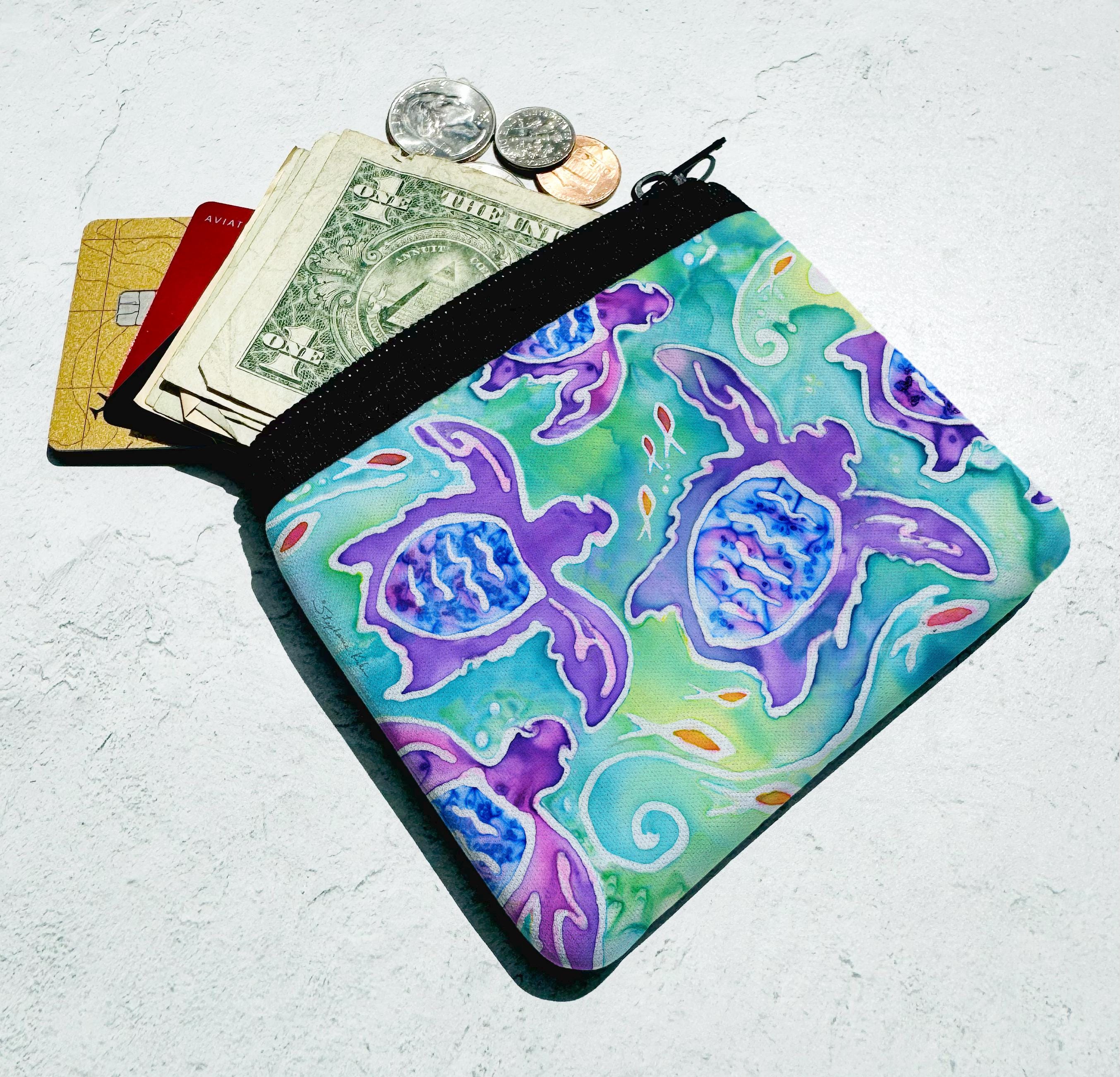 Sea Turtle Swim Coin Purse, Change Purse, Coin Bag - Etsy