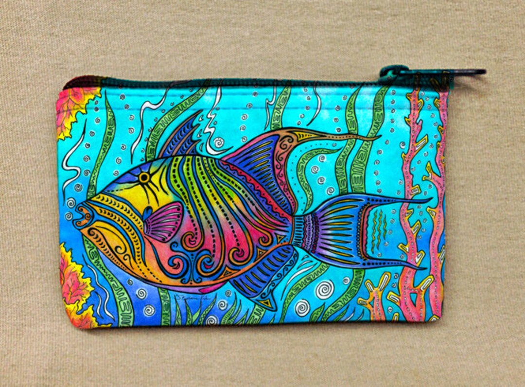 Trigger Fish Coin Bag - Etsy