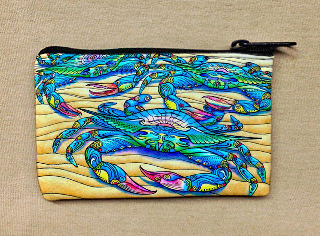 Blue Crabs, Coin Purse, Change Purse, Coin Bag - Etsy