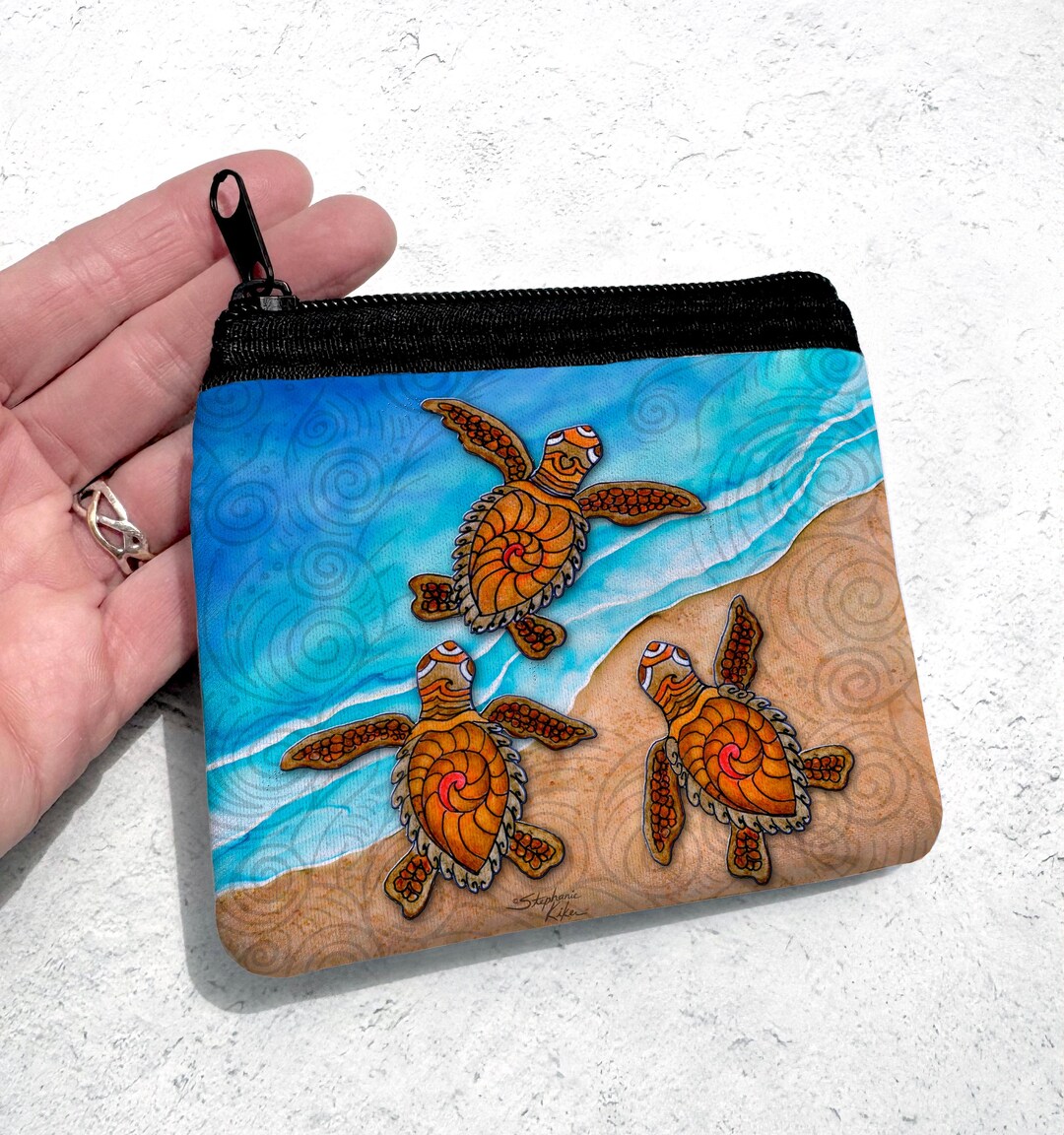 Three Baby Turtles, Coin Bag, Purse, Coin Purse, Wallet, Turtles, Sea ...