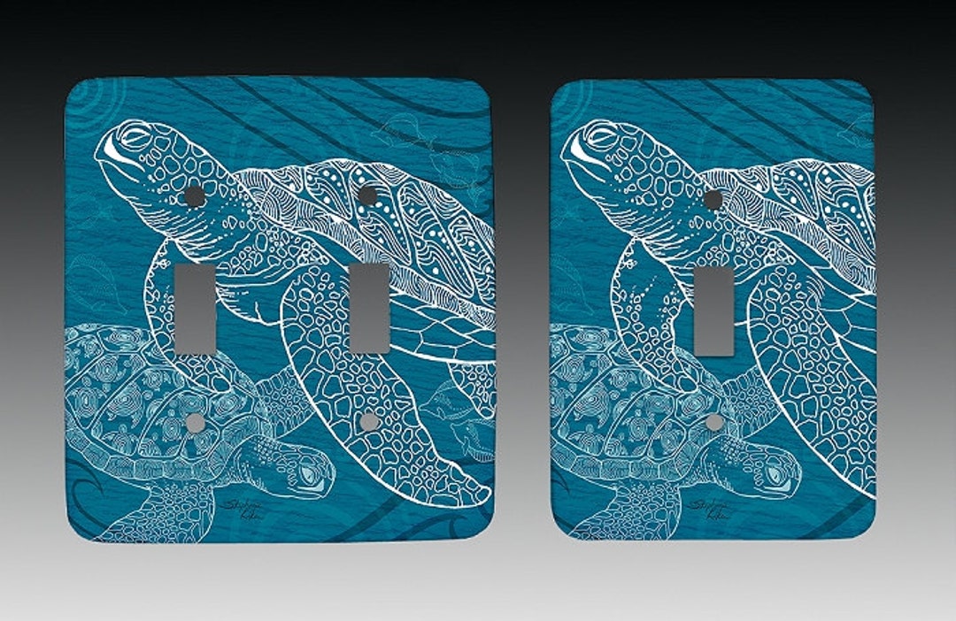 Sea Turtle One Color Switchplate, Lightswitch Cover, SINGLE, DOUBLE ...