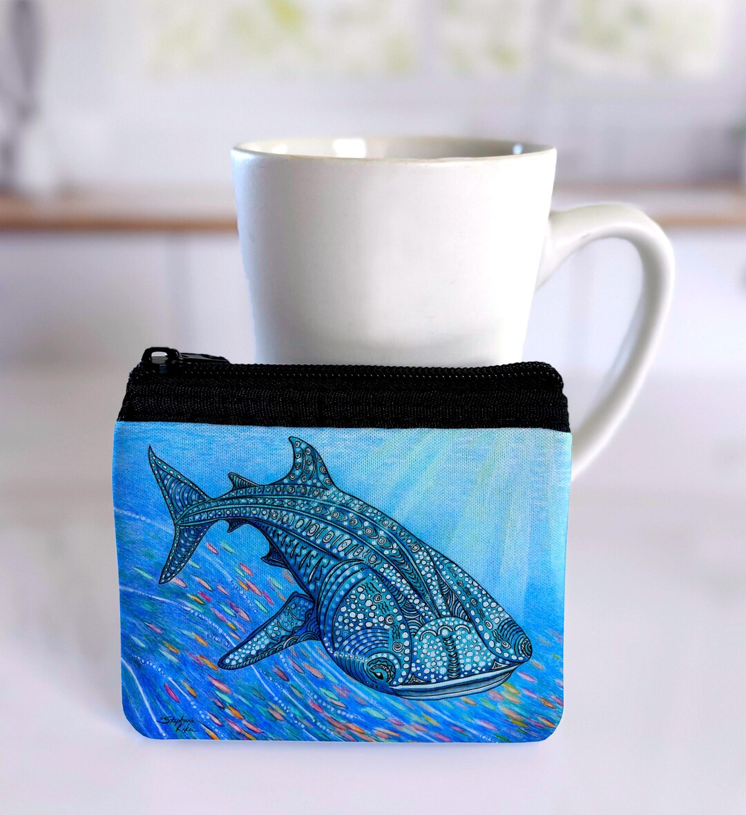 Whale Shark Coin Bag, Wallet, Coin Purse, Change Bag - Etsy