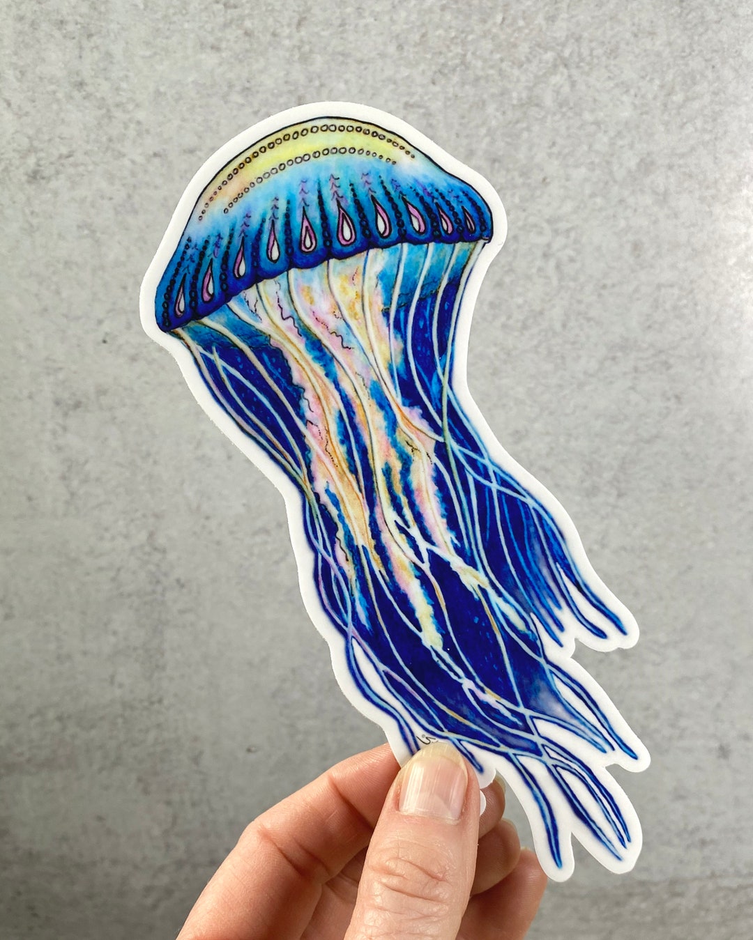 Jellyfish Sticker Decal for Cars Sticker for Water Bottles - Etsy