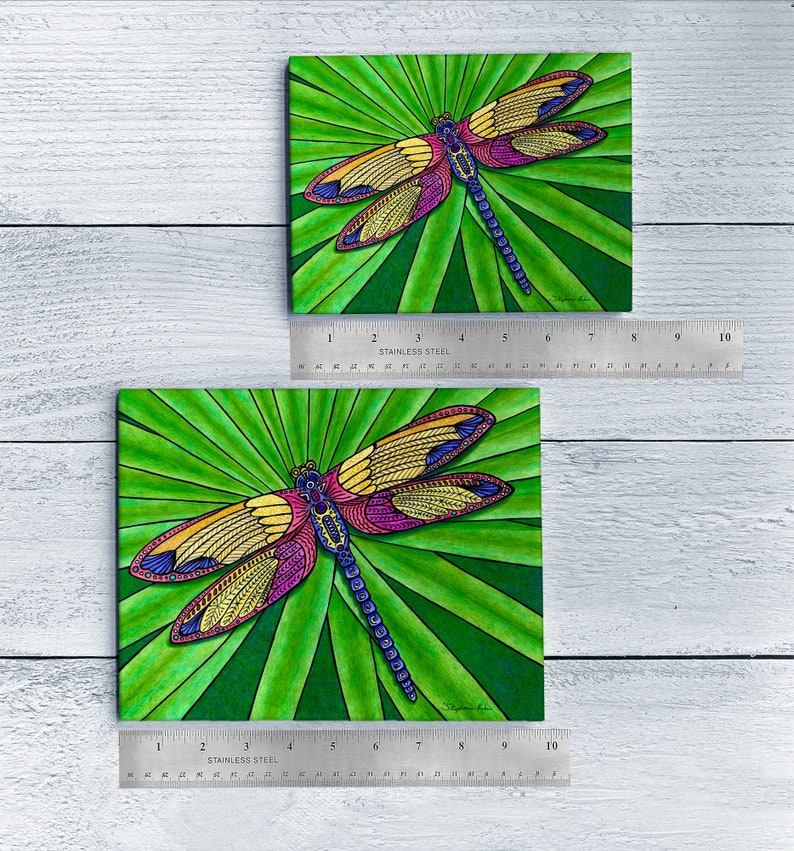 Dragonfly Ceramic Tile Wall Art - Etsy