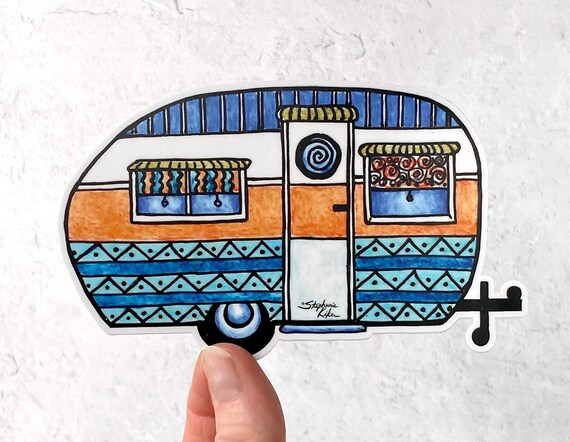 Vintage Camper Sticker Decal for Cars Camping Vintage | Etsy