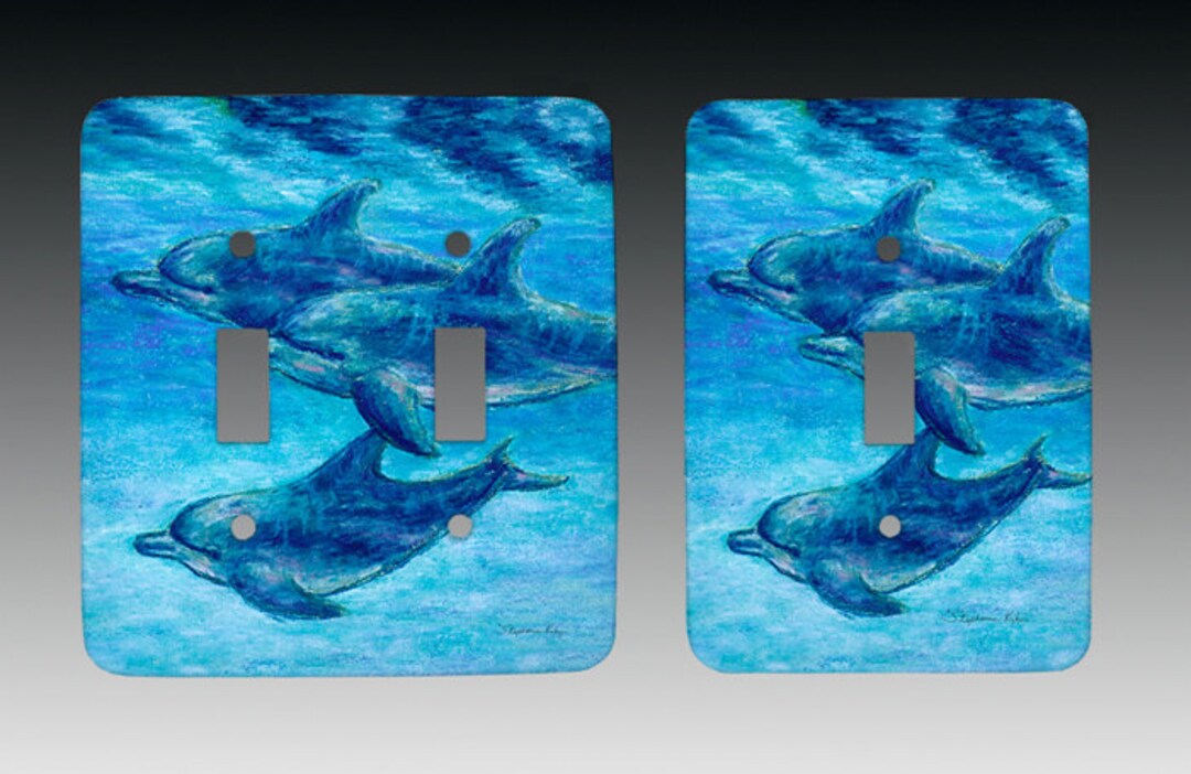 Dolphin Cruise Switchplate, Lightswitch Cover, Lightswitch Plate - Etsy