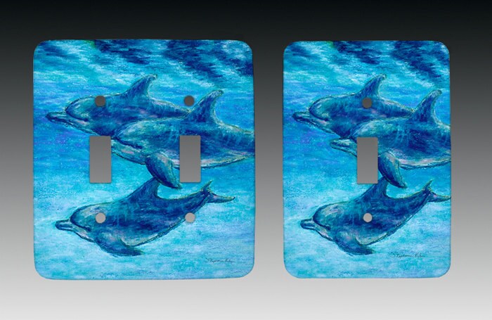 Dolphin Cruise Switchplate, Lightswitch Cover, Lightswitch Plate - Etsy