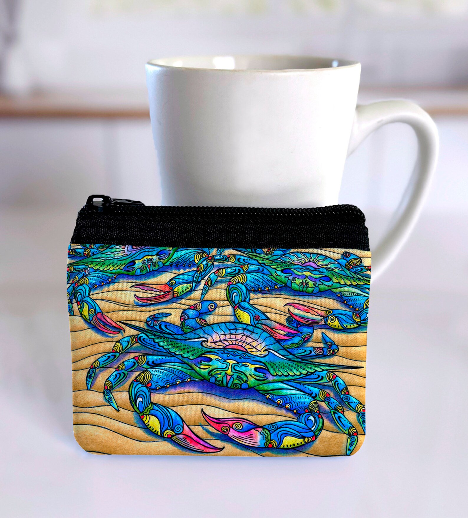Blue Crabs, Coin Purse, Change Purse, Coin Bag - Etsy