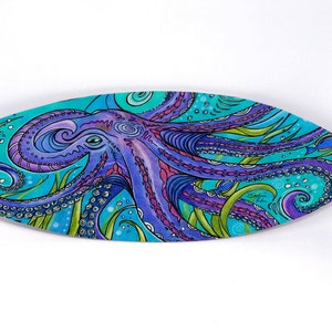 Octopus Surfboard Wall Art, Ready to Hang Art - Etsy