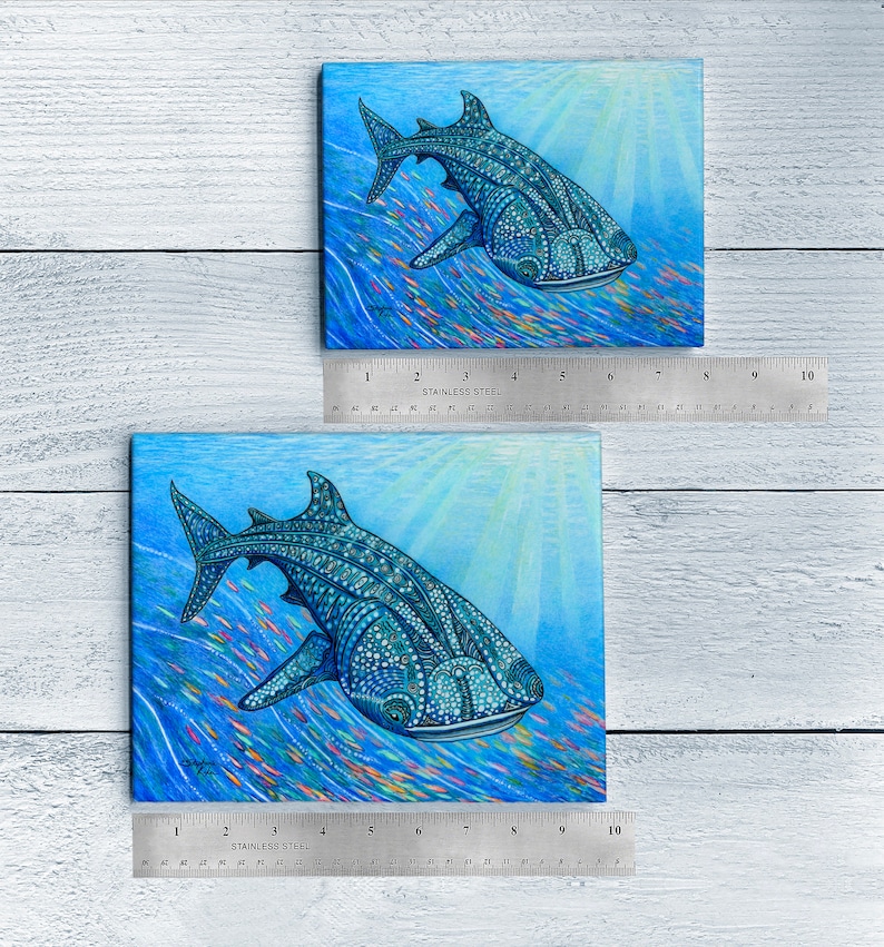 Whale Shark Ceramic Tile Wall Art, Ocean Art, Tile Art - Etsy