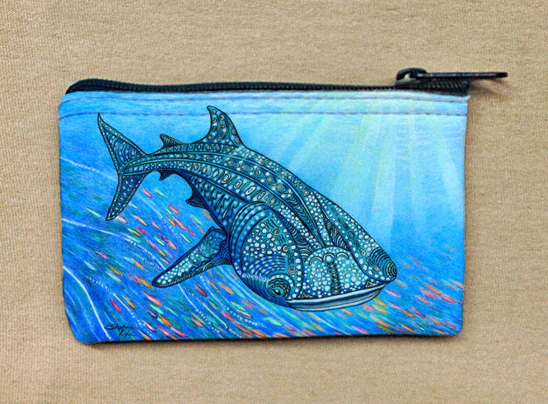 Whale Shark Coin Bag, Wallet, Coin Purse, Change Bag - Etsy