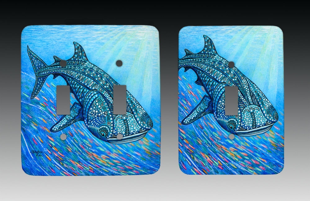 Whale Shark Switchplate, Lightswitch Cover, Lightswitch Plate - Etsy
