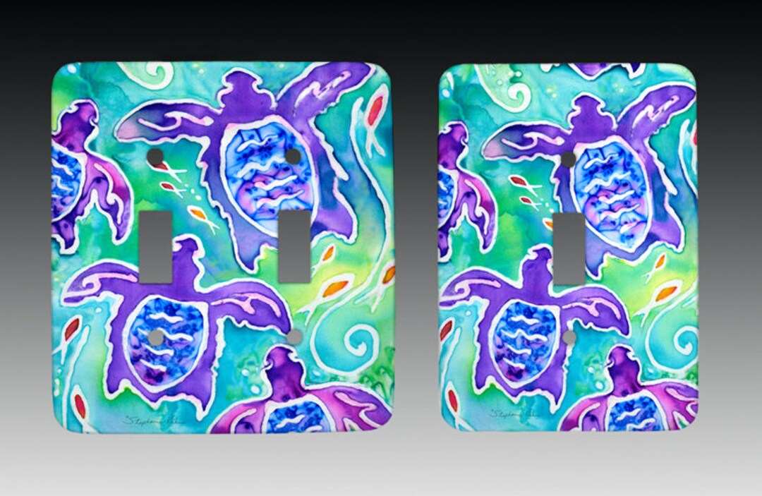 Sea Turtle Swim Switchplate, Lightswitch Cover, Lightswitch Plate - Etsy