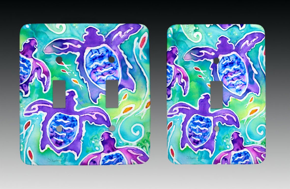 Sea Turtle Swim Switchplate, Lightswitch Cover, Lightswitch Plate - Etsy