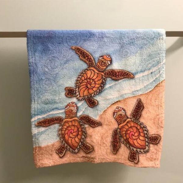 Sea Turtle Towel - Etsy