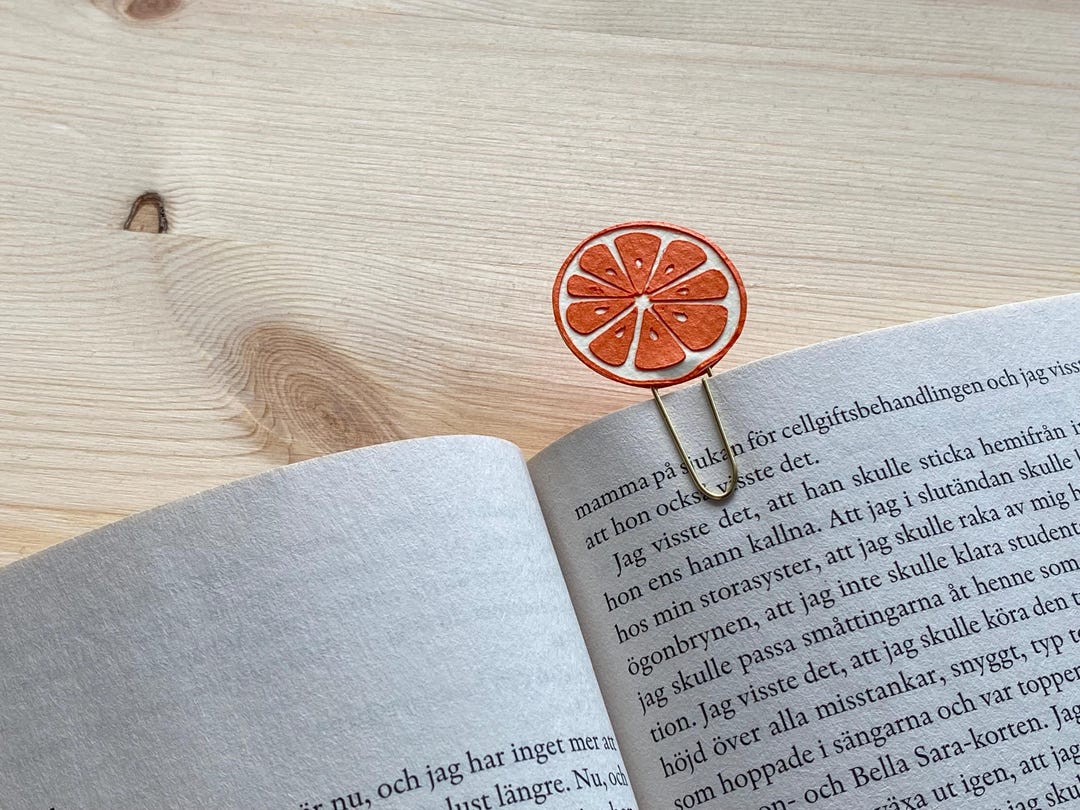 Paperclip Orange From Paper - Etsy