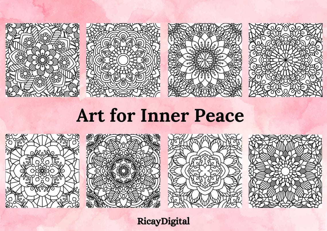 Mindful Mandalas: Art for Inner Peace - Etsy