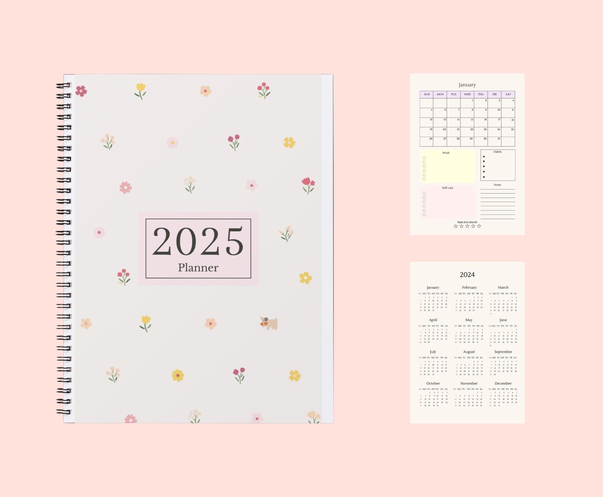 2025 Planner Template | Stay Organized & Achieve Your Goals - Etsy