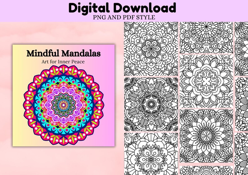 Mindful Mandalas: Art for Inner Peace - Etsy