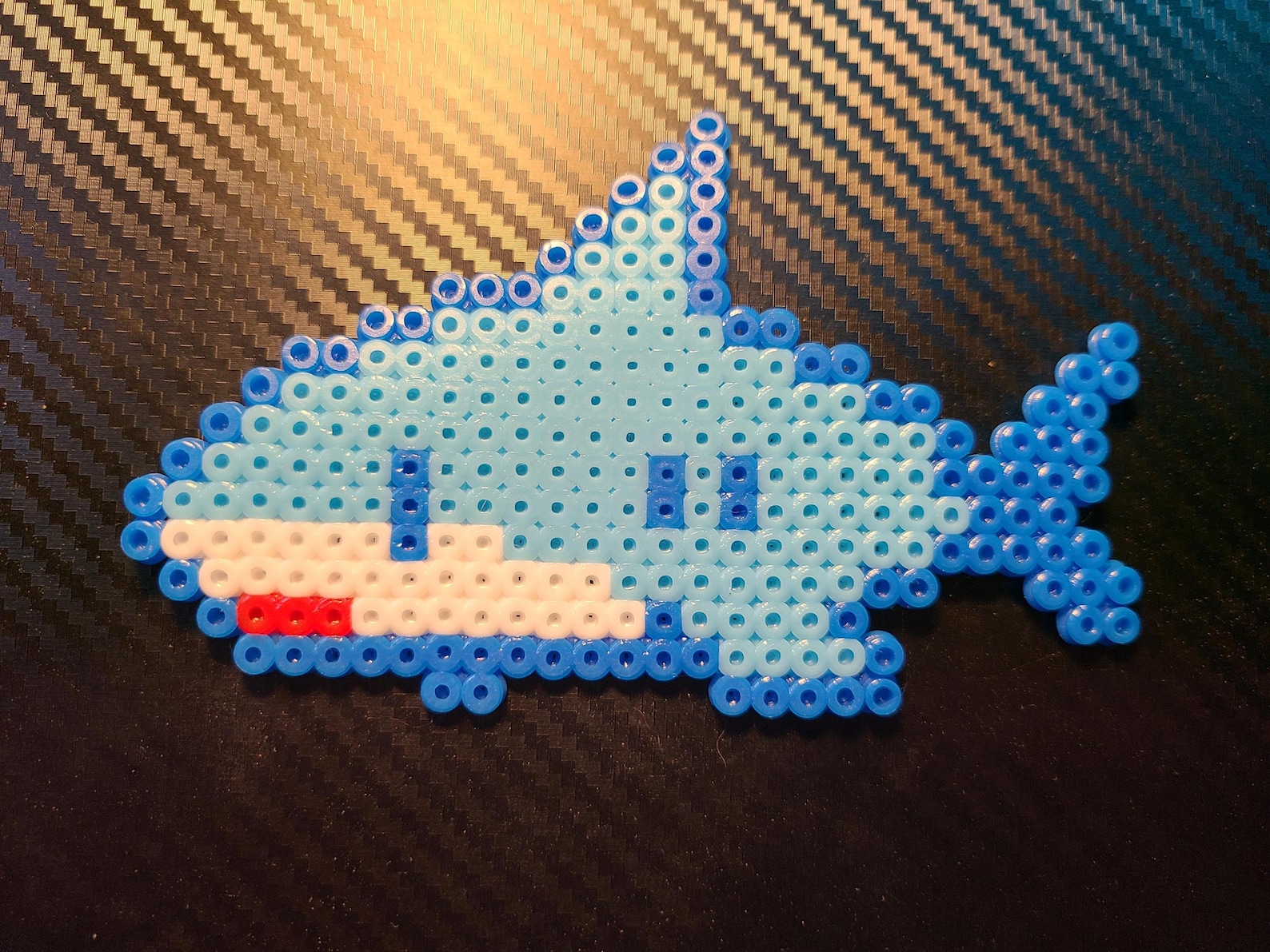 Perler Bead Shark, Pixel Art Decor Animals - Etsy
