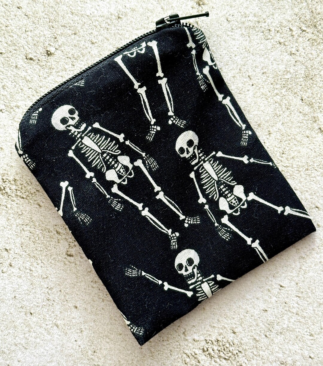 Skeleton Mojo Bag With Zipper - Pendulum Bag - Crystal Storage Bag - Etsy