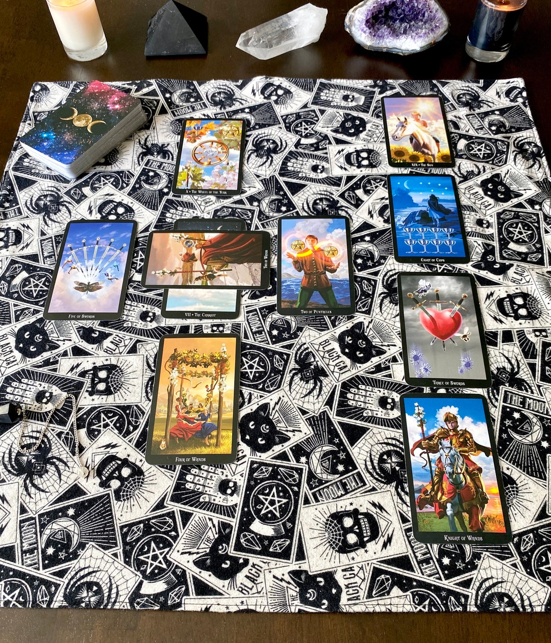 Tarot Spread Cloth - Tarot Reading Mat - Altar Cloth - Etsy