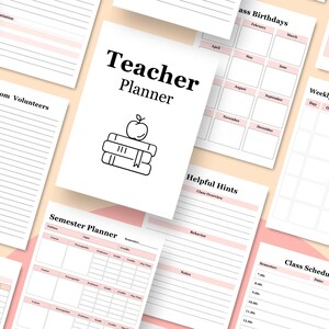 TEACHER PLANNER BUNDLE, Teacher Lesson Plan, Teacher Planner, 2024 2025 ...