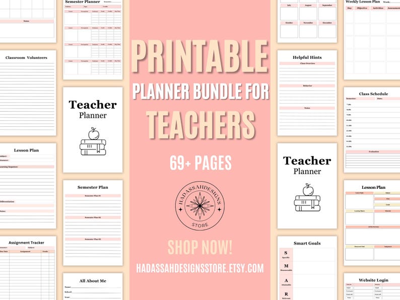 TEACHER PLANNER BUNDLE, Teacher Lesson Plan, Teacher Planner, 2024 2025 ...