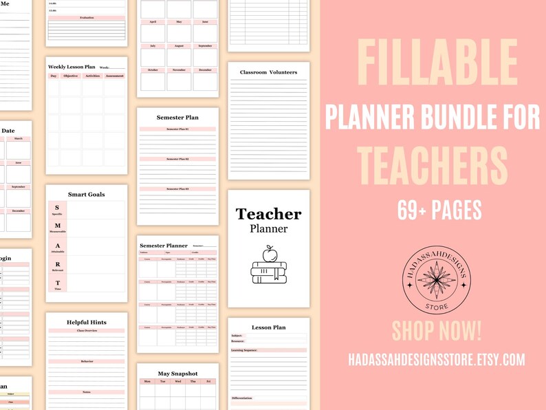 TEACHER PLANNER BUNDLE, Teacher Lesson Plan, Teacher Planner, 2024 2025 ...