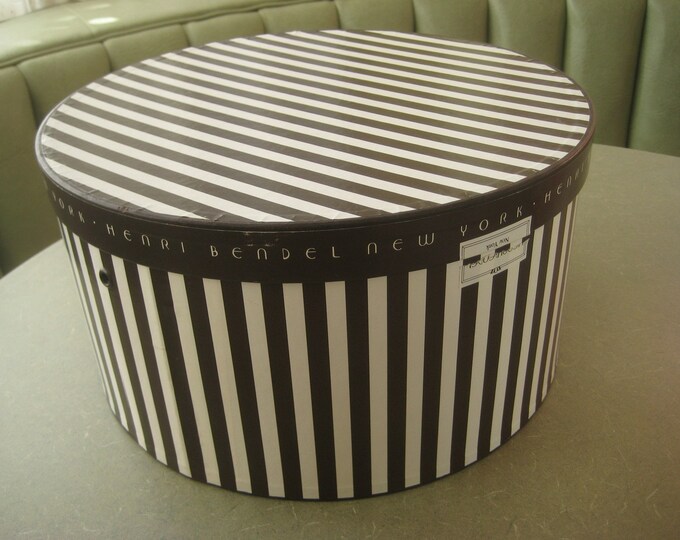 Henri Bendel Iconic Striped Hat Box - Etsy