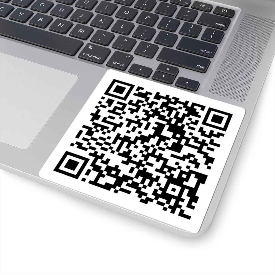 Infinite Loading Screen QR Code Kiss-cut Stickers | Unique Laptop ...