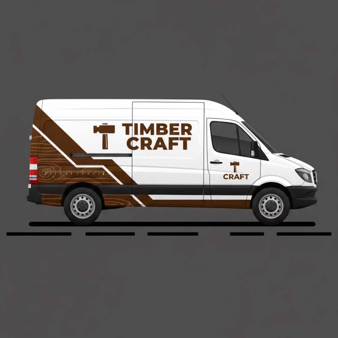 Custom Carpenter Van Logo | Professional Woodworker & Carpentry Work ...