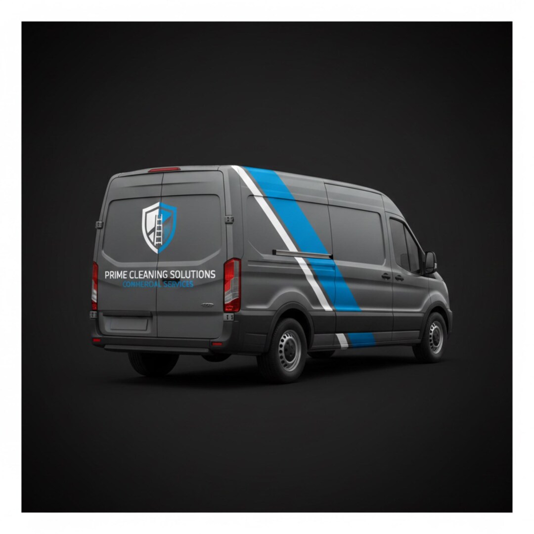 Custom Cleaner Van Logo | Professional Cleaning Service Vehicle ...