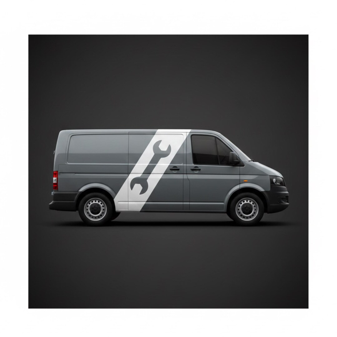 Custom Repair Services Van Logo | Professional Maintenance & Handyman ...