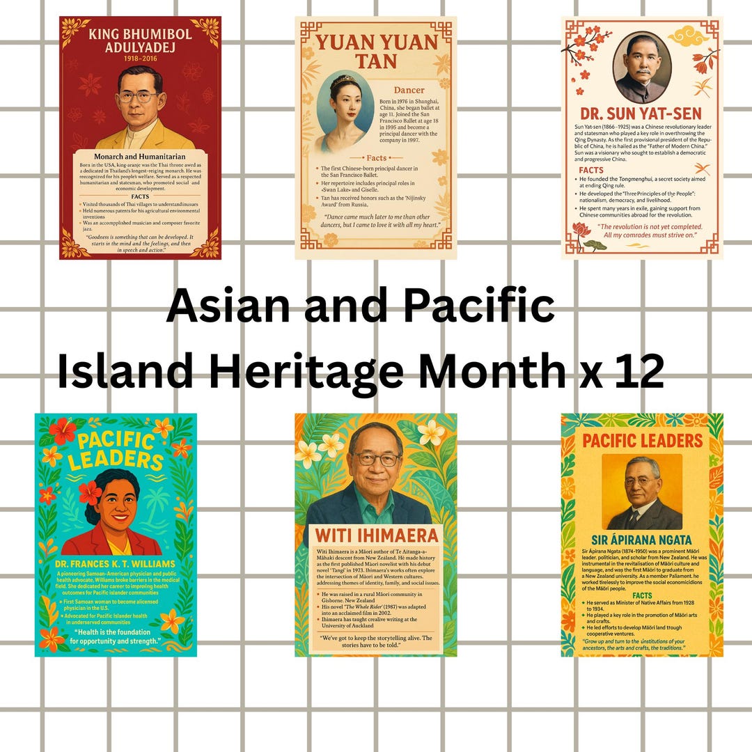 AAPI Heritage Month Bulletin Board Kit – Celebrating Asian and Pacific ...