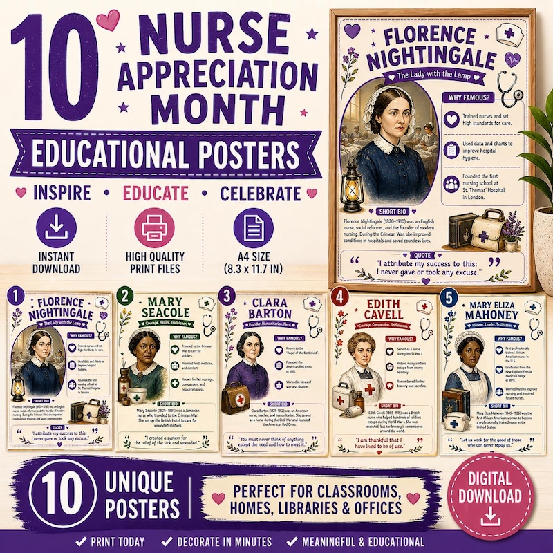 Happy Nurses Week Poster - Etsy
