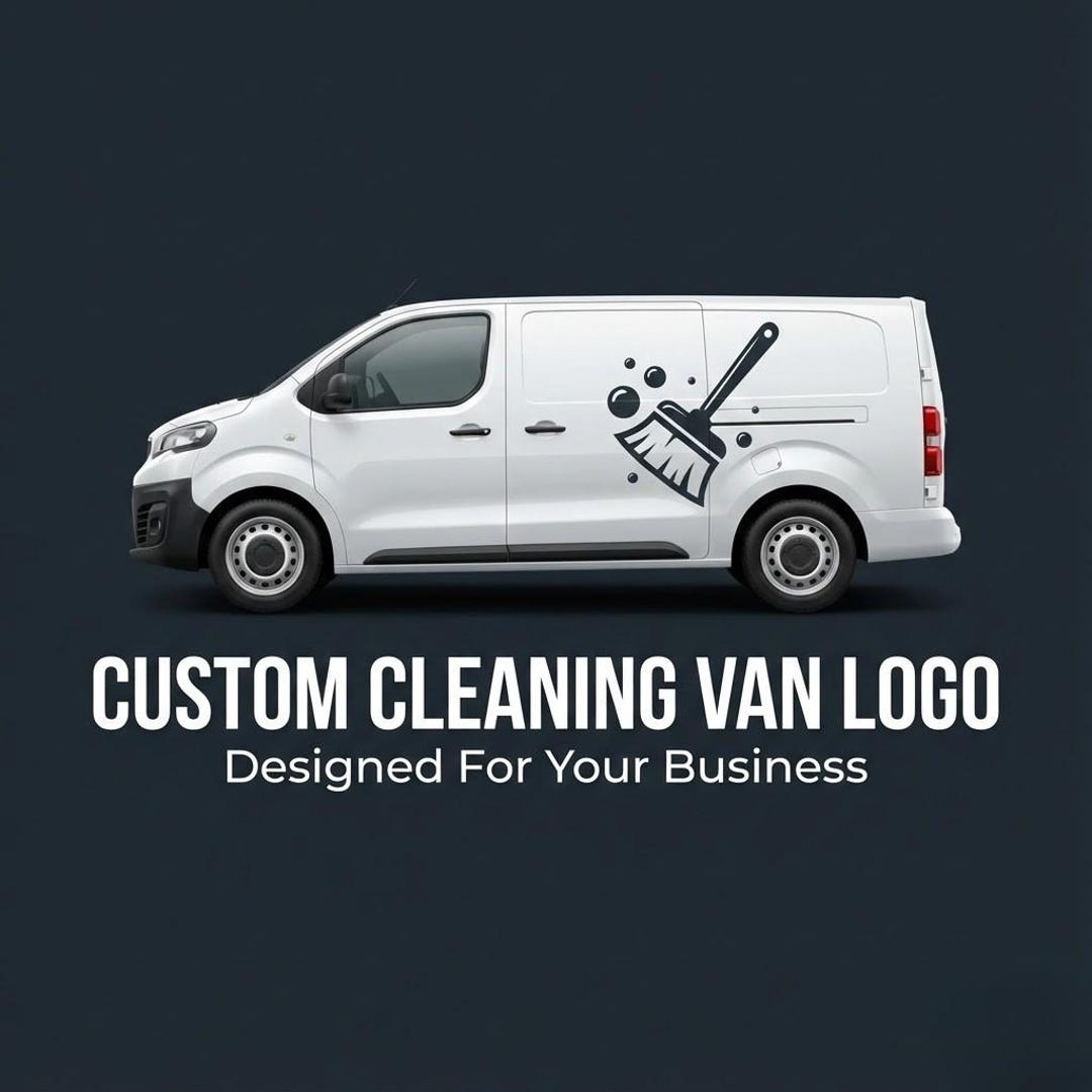 Custom Cleaner Van Logo | Professional Cleaning Service Vehicle ...