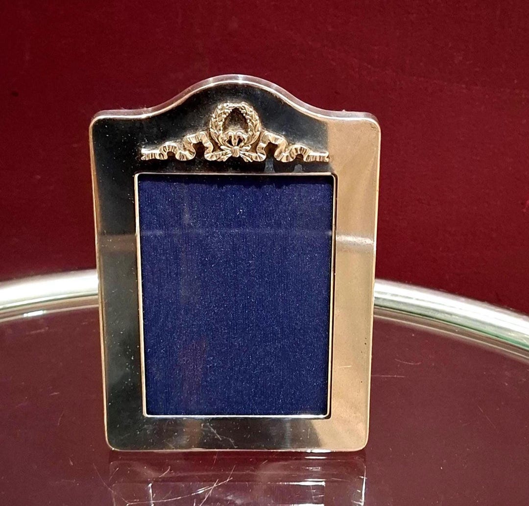 Kitney & Co Sterling Silver Embossed Photo Frame to Fit Photo Size 3.5 ...