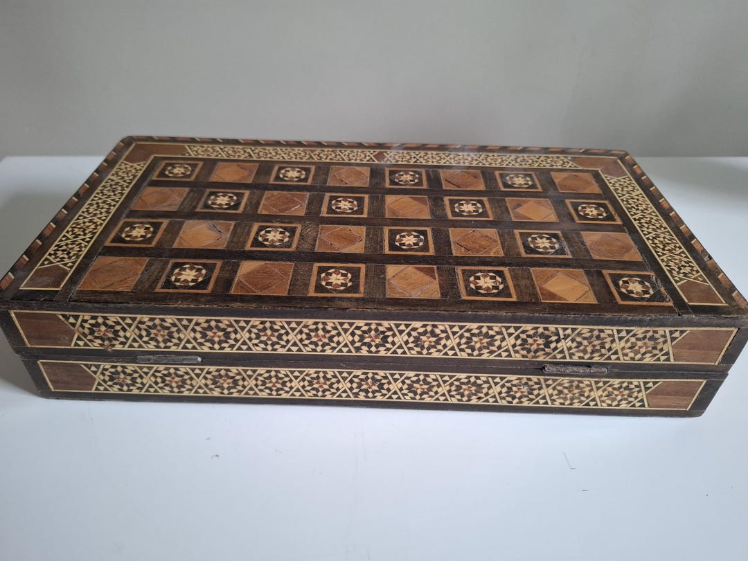 Magnificent Wood Inlay Middle Eastern Backgammon or Chess Board - Etsy