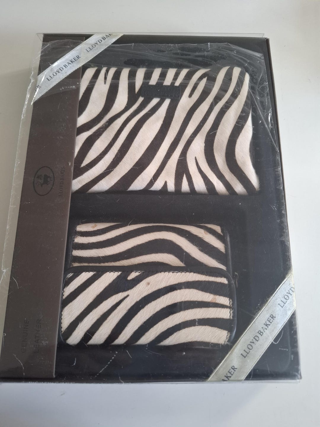 Vintage Designer Lloyd Baker Real Leather With Animal Hide Fur Purse ...