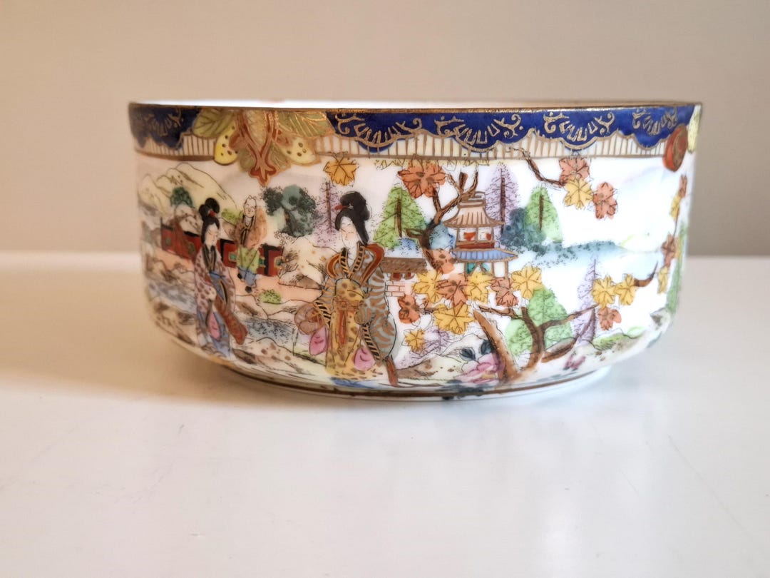Antique Rare NORITAKE Japan Bowl. Hand Painted. Geisha Pattern. Early ...