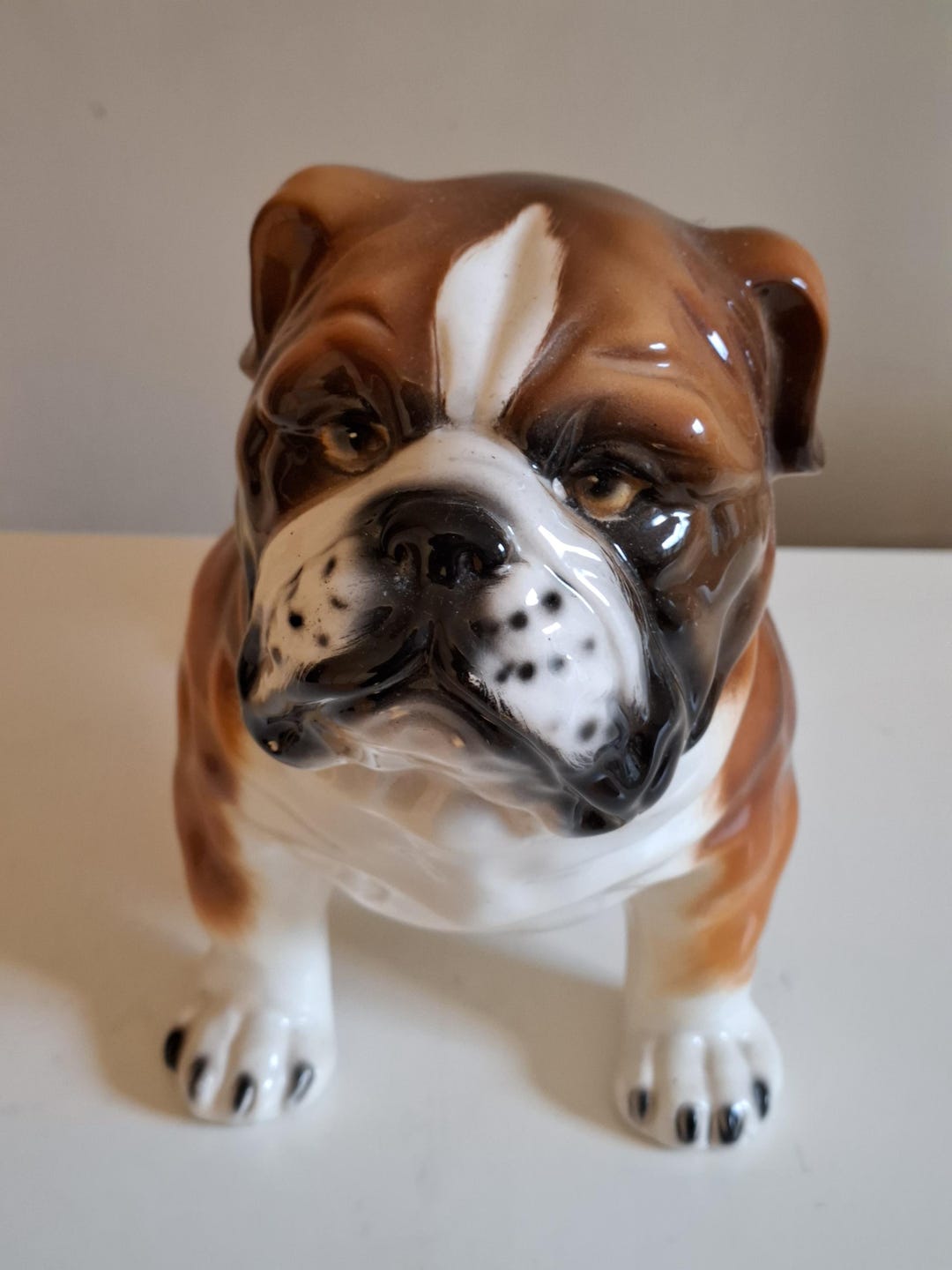 Handmade Italian BOXER CERAMICHE Bulldog Statue - Etsy