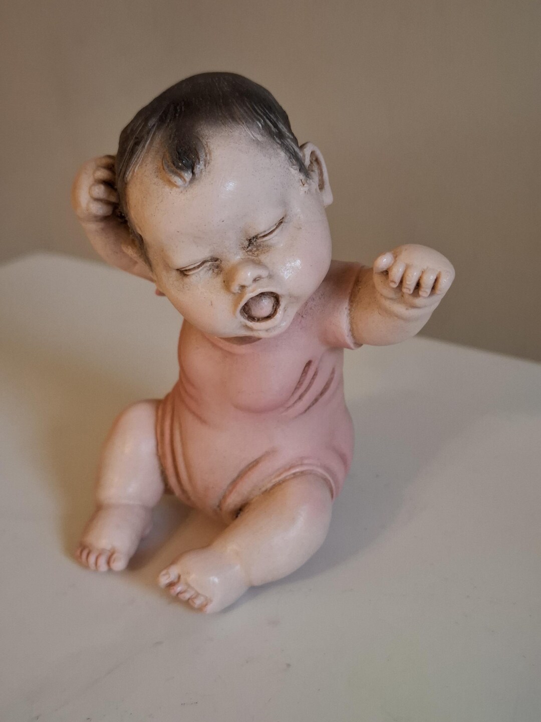 Small Collectible Vintage Hand Painted A. Lucchesi Piano Baby Figurine ...