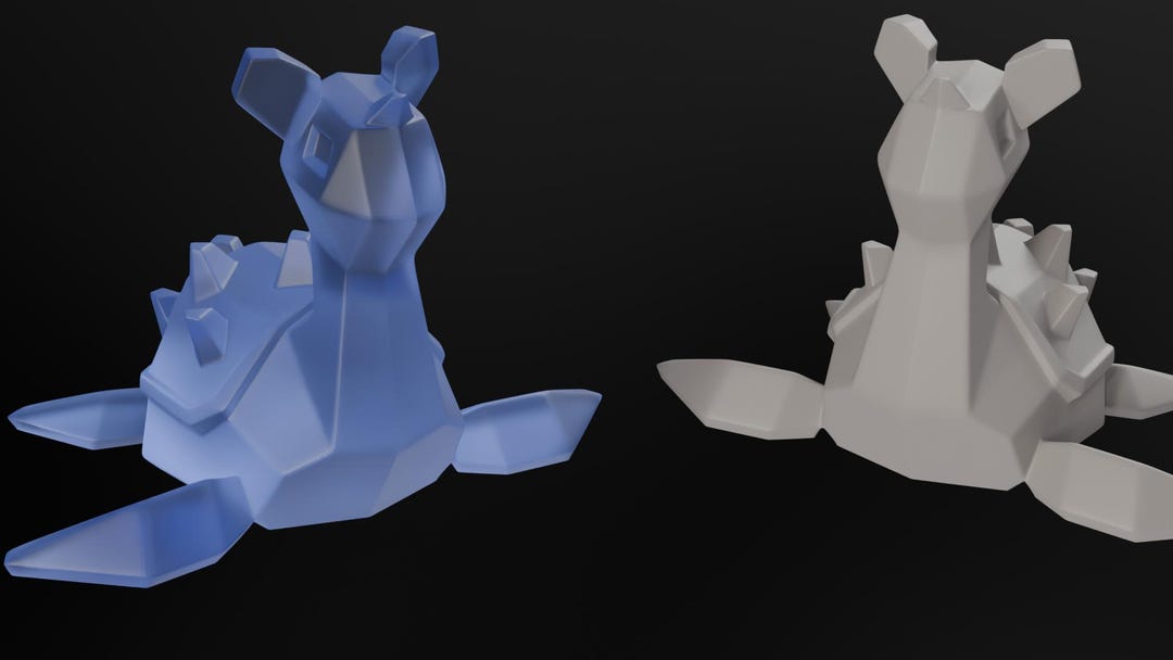 Low Poly Porygon Model - Etsy