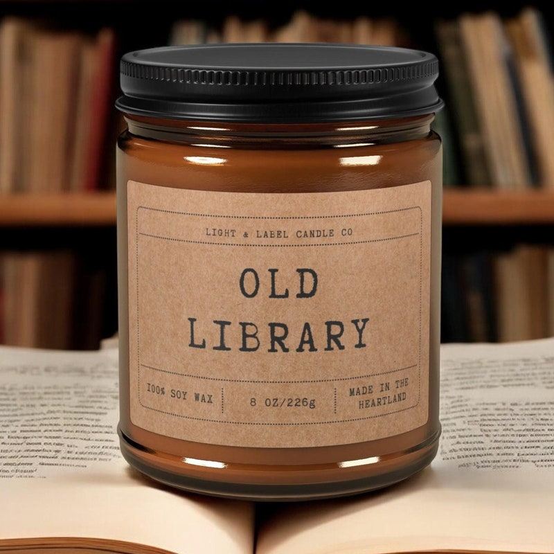 Library Candle - Etsy