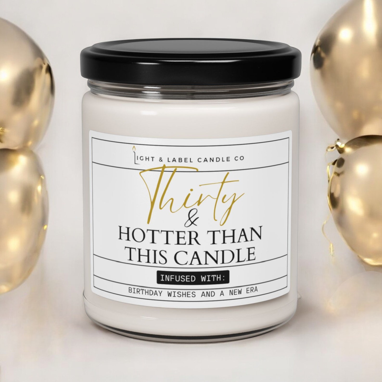 30th Birthday Candle Birthday Candle Gift Thirty and Hotter Than This ...