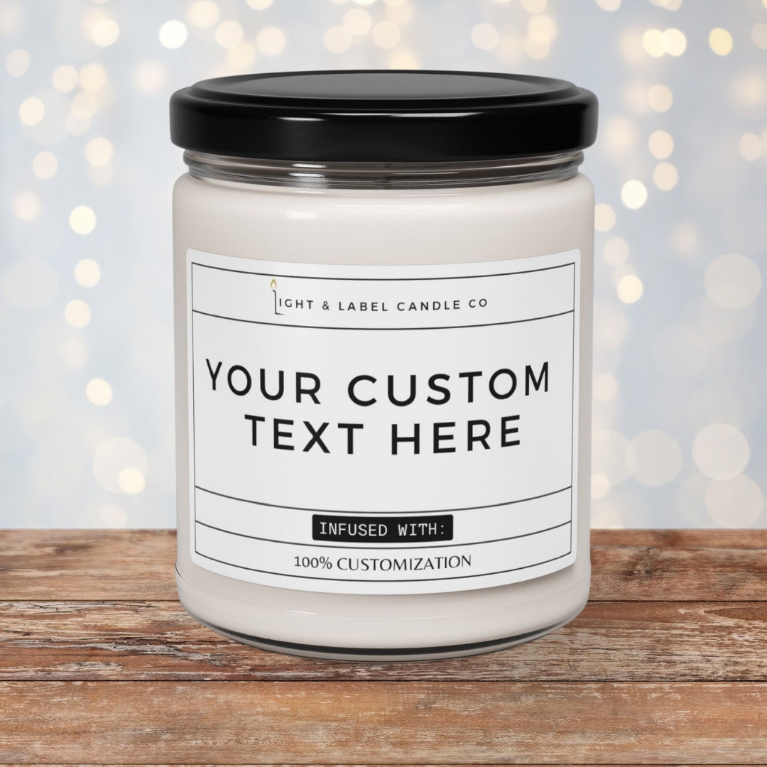 Personalized Custom Candle | Custom Candle Gift | Unique Candle Gift ...